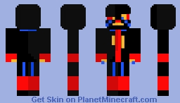 error!sans shading test Minecraft Skin