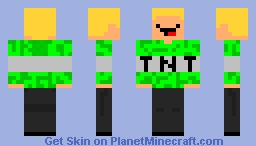 Green TNT Man Minecraft Skin