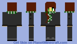 Slytherin girl Minecraft Skin