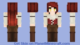 Human Female Foxy (FNaF) Minecraft Skin