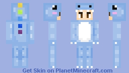 ★blue dino Minecraft Skin