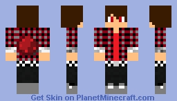 Redstone Teen Minecraft Skin