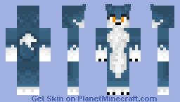 Blue Wolf Minecraft Skin