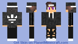 Black KryptHaxe Minecraft Skin