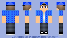 The Blue Guy Minecraft Skin