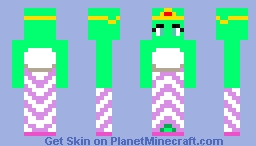 Turtle Princess Minecraft Skin
