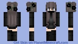 All black Minecraft Skin