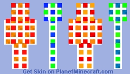 White Cube with checker patten! Minecraft Skin