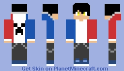 France flag hood Minecraft Skin