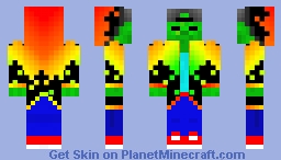 Fire Zombie Minecraft Skin