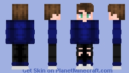 The Blue Shirt BOI (Meh New Shading) Minecraft Skin