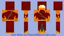 Fire Mage Minecraft Skin