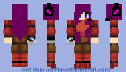 FNAF FOXY GIRL Minecraft Skin