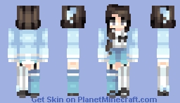 ⋆* snow fox Minecraft Skin