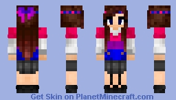 Bisexual Pride Girl ~ PRIDE MONTH! Minecraft Skin