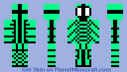 Robot Skeleton Minecraft Skin