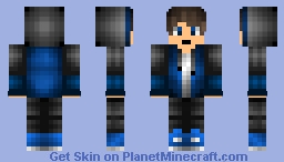 Blue Hoodie Boy (Vince4U) Minecraft Skin