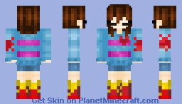 Frisk (UnderWorld) Minecraft Skin