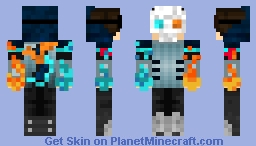 Fire and Ice Minecraft Skin