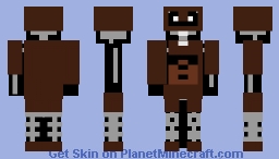 ignited freddy Minecraft Skin