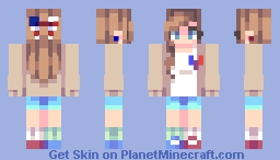 -Red scarf- Minecraft Skin