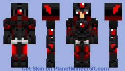Kirito Dark Armor Minecraft Skin
