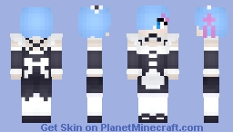 Re Zero: Rem Minecraft Skin