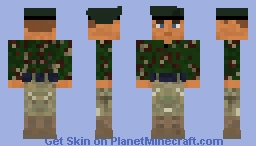 British Royal Marine Commando DPM + MTP Minecraft Skin