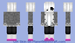 LostTale sans ( girl version ) Minecraft Skin