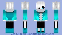 QuantumTale sans ( girl version ) Minecraft Skin