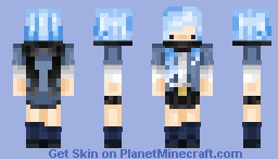 Blue girl Minecraft Skin