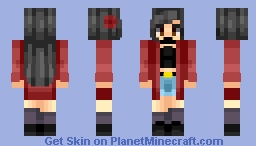 Red cardigan Minecraft Skin