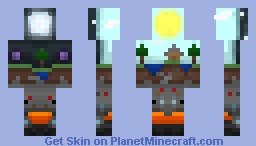 Minecraft Day and Night Skin Minecraft Skin