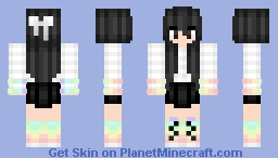 Rainbow Goth Minecraft Skin