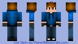 blue sweater boy Minecraft Skin