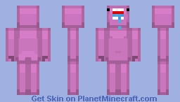 derp pink Minecraft Skin