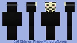 Anonymous mask base Minecraft Skin