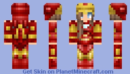 Iron man girl Minecraft Skin