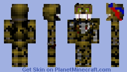 Nightmare Springtrap Minecraft Skin