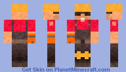 RED + BLU Engineer - Team Fortress 2 Minecraft Skin