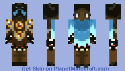 Blue Morpho Butterfly Minecraft Skin