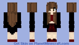 Dark Girl Minecraft Skin
