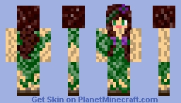 Waldelf in Grün Minecraft Skin