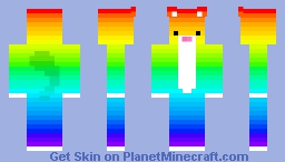 Rainbow Cat (Made By Me) Minecraft Skin