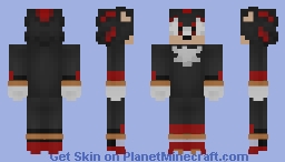 Shadow the Hedgehog Minecraft Skin