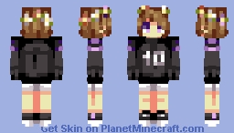 Neon girl Minecraft Skin