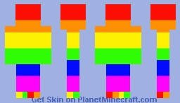 Rainbow Skin Minecraft Skin