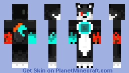 Elemental Wolf Minecraft Skin