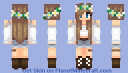 Cute purple girl Minecraft Skin