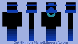 The blue and black ninja Minecraft Skin